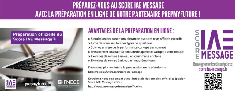 Score IAE Message – IAE REUNION
